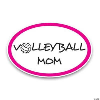 Magnet Me Up Volleyball Mom Sports Oval Magnet Decal, 4x6 Inches, Heavy ...