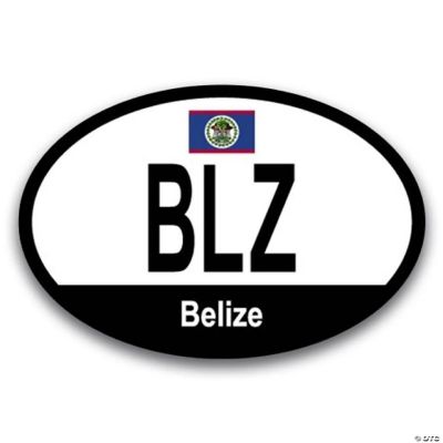 Magnet Me Up Belize Belizeans Euro Oval Magnet Decal, 4x6 Inches, Heavy ...
