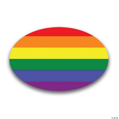 Magnet Me Up LGBTQ Oval Magnet Decal, 4x6 Inches, Heavy Duty Automotive ...