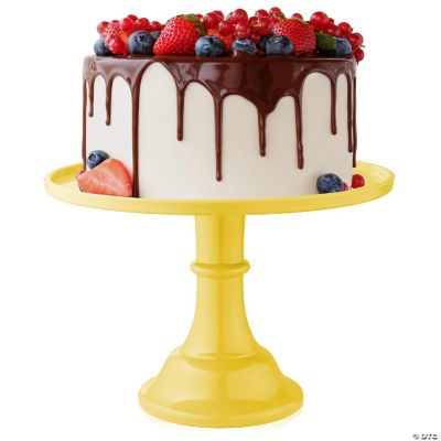 Last Confection 11" Yellow Cake Stand, Dessert Cupcake Pedestal Display ...