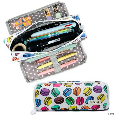Wrapables Large Capacity Pencil Case, 3 Compartment Pencil Pouch for ...