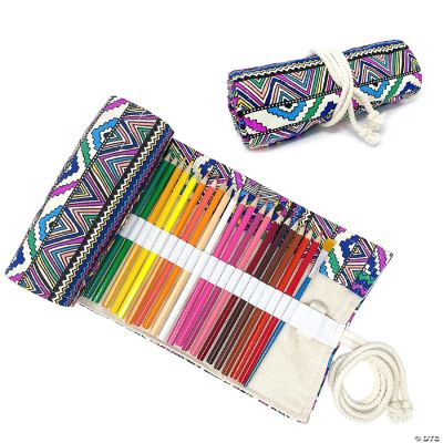 Wrapables Pencil Roll Organizer, Colored Pencil Wrap Pouch (72 slots ...