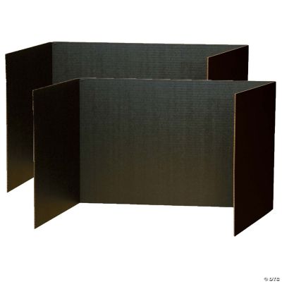 Pacon Privacy Boards, Black, 48" x 16", 4 Per Pack, 2 Packs | Oriental ...
