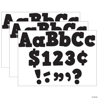 Teacher Created Resources Black Bold Block 4" Letters Combo Pack, 230 ...