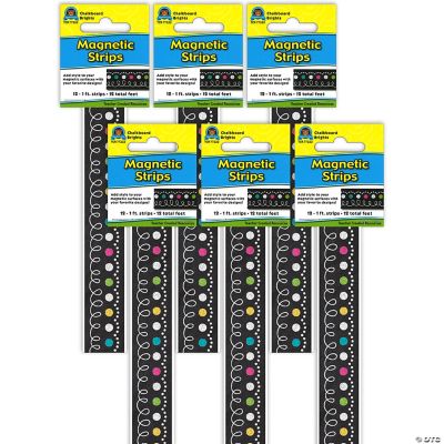 Teacher Created Resources Chalkboard Brights Magnetic Strips, 12 Feet ...