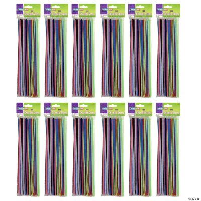 Creativity Street Regular Stems, Assorted Colors, 12" x 4 mm, 100 ...