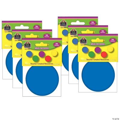 Teacher Created Resources Colorful Circles Mini Accents, 36 Per Pack, 6 ...