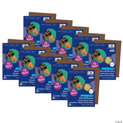 Prang Construction Paper, Dark Brown, 9" x 12", 50 Sheets Per Pack, 10 ...