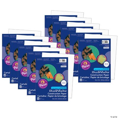 Prang Construction Paper, Bright White, 9" x 12", 50 Sheets Per Pack ...
