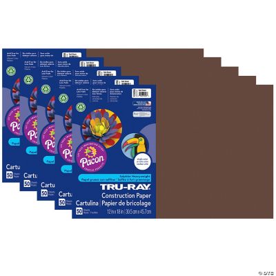 Tru-Ray Construction Paper, Dark Brown, 12" x 18", 50 Sheets Per Pack ...