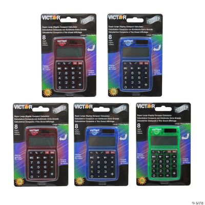 Victor Dual Power Pocket Calculator, Pack of 5 | Oriental Trading