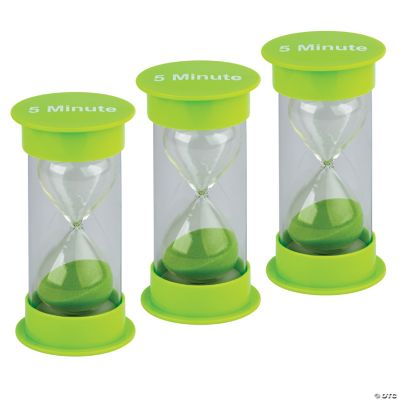 Teacher Created Resources 5 Minute Sand Timer, Medium, Pack of 3 ...