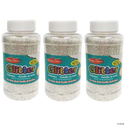 Charles Leonard Creative Arts Glitter, 1 lb. Bottle, Iridescent, Pack ...