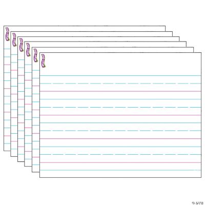 TREND Handwriting Paper Wipe-Off Chart, 17" x 22", Pack of 6 | Oriental ...