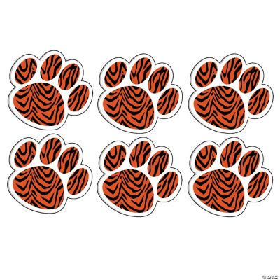 Ashley Productions Magnetic Whiteboard Eraser, Tiger Paw, Pack of 6 ...