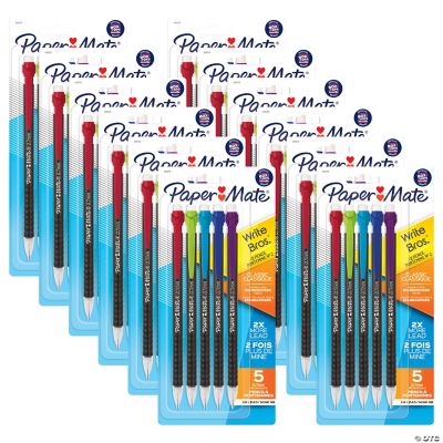 Paper Mate Write Bros Mechanical Pencil, 0.7mm, Assorted, 5 Per Pack ...