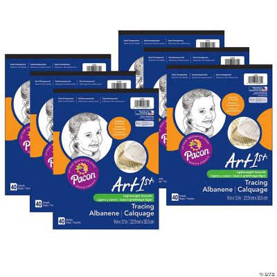 UCreate Tracing Pad, White, 9" x 12", 40 Sheets, Pack of 6 | Oriental ...