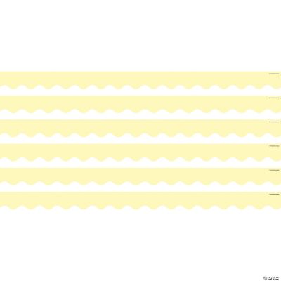 Teacher Created Resources Pastel Yellow Scalloped Border Trim, 35 Feet ...