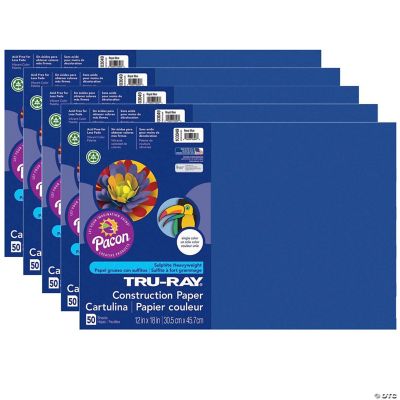 Tru-Ray Construction Paper, Royal Blue, 12" x 18", 50 Sheets Per Pack ...