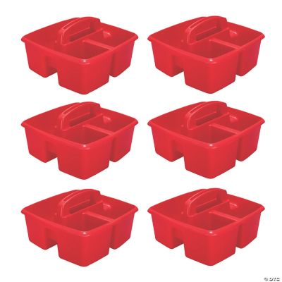 Storex Small Caddy, Red, Pack of 6 | Oriental Trading