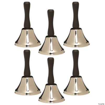 Ashley Productions Steel Hand Bell, 4", Pack of 6 | Oriental Trading