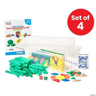 Hand2Mind Individual Student Manipulative Kits, Grades K-2, Set of 4 ...