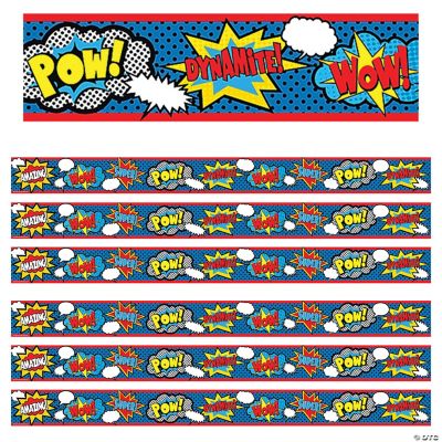 Teacher Created Resources Superhero Straight Border Trim, 35 Feet Per ...