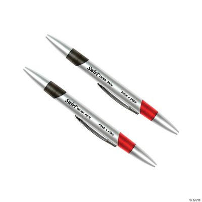 Moon Products Swirl Ink Pens, Red/Black Combo, 12 Per Pack, 2 Packs ...