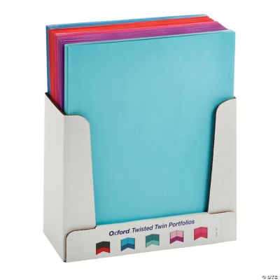 Oxford Twisted Twin Pocket Folders, Letter Size, Assorted, Pack of 50 ...