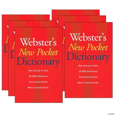Houghton Mifflin Harcourt Webster's New Pocket Dictionary, Pack of 6 ...