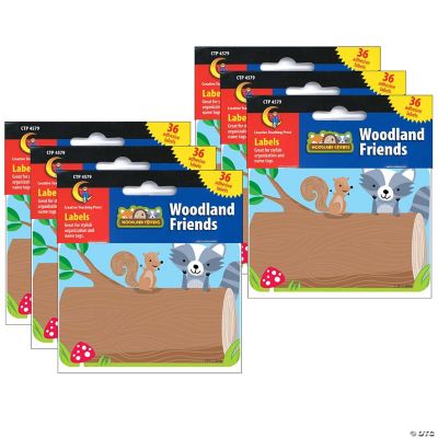 Creative Teaching Press Woodland Friends Name Tag Labels, 36 Per Pack ...
