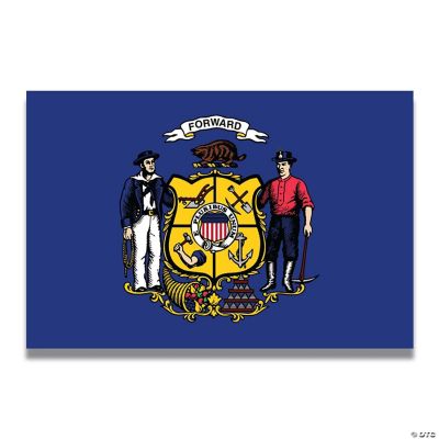 Magnet Me Up Wisconsin US State Flag Magnet Decal, 4x6 Inches, Heavy ...