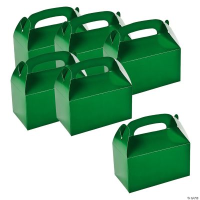 6 1/4" x 3 1/2" Bulk 48 Pc. Christmas Green Cardstock Favor Boxes ...