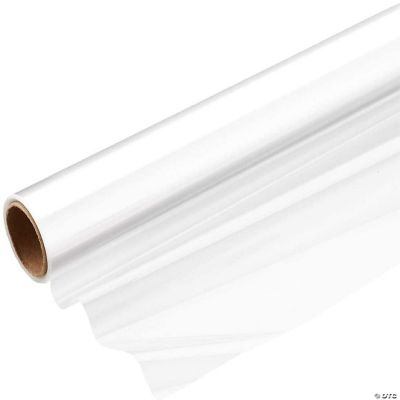 Hammont - Clear Cellophane Wrap Rolls - Thick Crystal Clear Rolls ...
