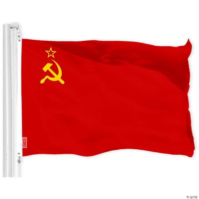 G128 3x5ft USSR 150D Polyester Flag | Oriental Trading