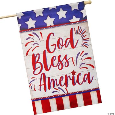 G128 28x40in God Bless America USA Flag Accent Printed Blockout ...