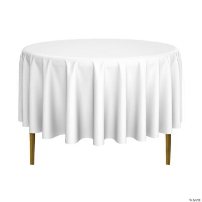 Lann's Linens 5 Pack 90" Round Wedding Banquet Polyester Fabric ...