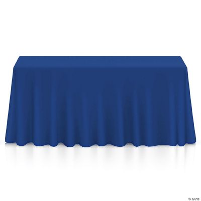 Lann's Linens 90" x 132" Rectangular Wedding Banquet Polyester Fabric ...