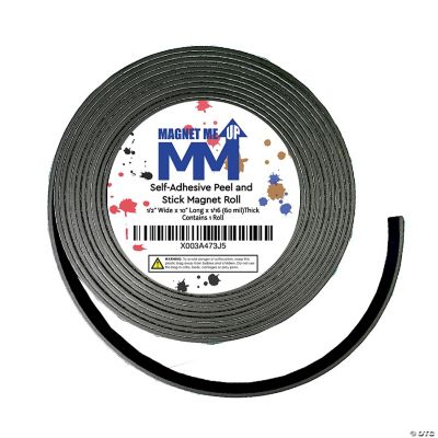 Magnet Me Up Self Adhesive Flexible Magnetic Tape, 1/2 inch Wide, 1/6 ...