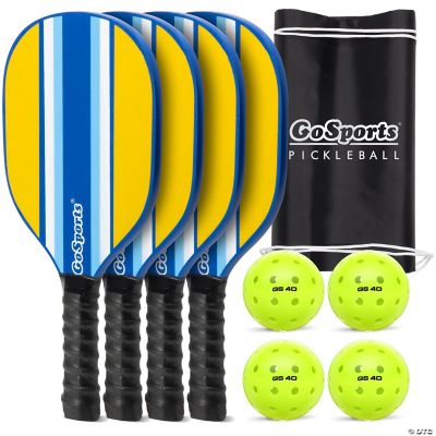 GoSports Pickleball Set with 4 Paddles, 4 Regulation Pickleballs and ...