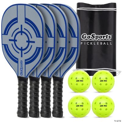 GoSports Pickleball Set with 4 Paddles, 4 Regulation Pickleballs and ...