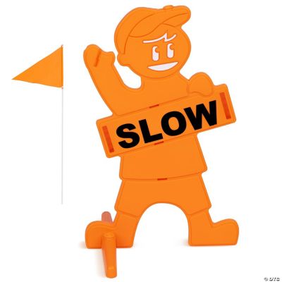 GoSports Slow Down Man! Street Safety Sign - High Visibility Kids at ...