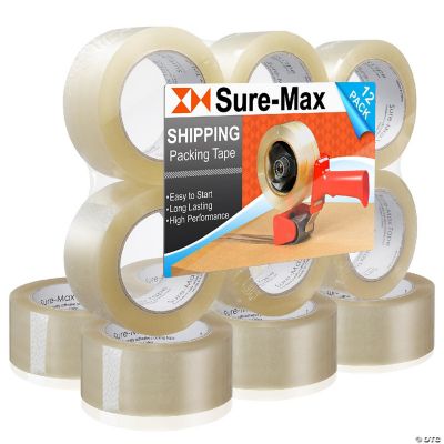 Sure-Max 12 Rolls Carton Sealing Clear Packing Tape Box Shipping - 2 ...