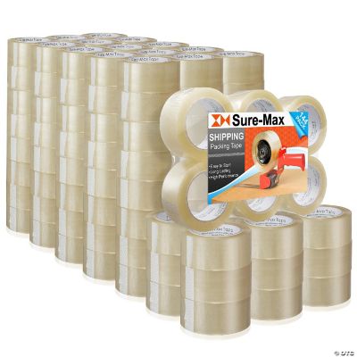 Sure-Max 144 Rolls Clear Carton Sealing Packing Tape Shipping - 1.8 mil ...