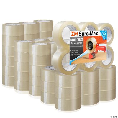 Sure-Max 72 Rolls Carton Sealing Clear Packing Tape Box Shipping - 2 ...