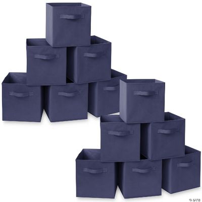 Casafield 12 Collapsible 11" Fabric Cubby Cube Storage Bin Baskets for ...