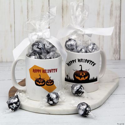 Halloween Candy Gift 11oz Coffee Mug with Dark Chocolate Truffles ...