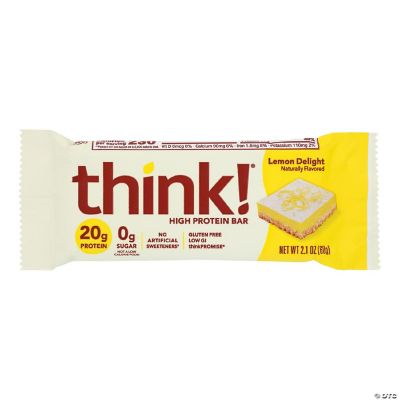 Think Products High Protein Bar - Lemon Delight - Case of 10 - 2.1 oz ...