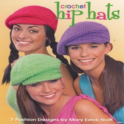 Leisure Arts Crochet Hip Hats Bk