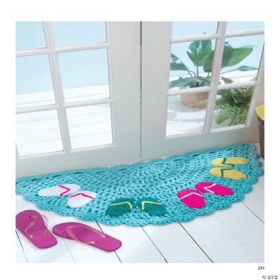 Leisure Arts Half Moon Rugs Crochet Bk | Oriental Trading